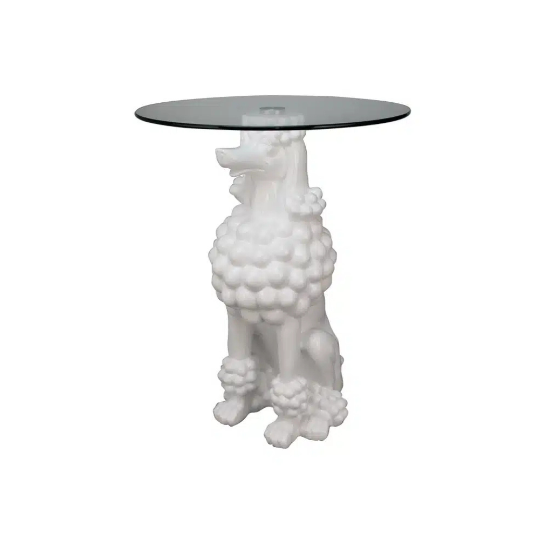 Poodle Table Gloss White – Louis & Max
